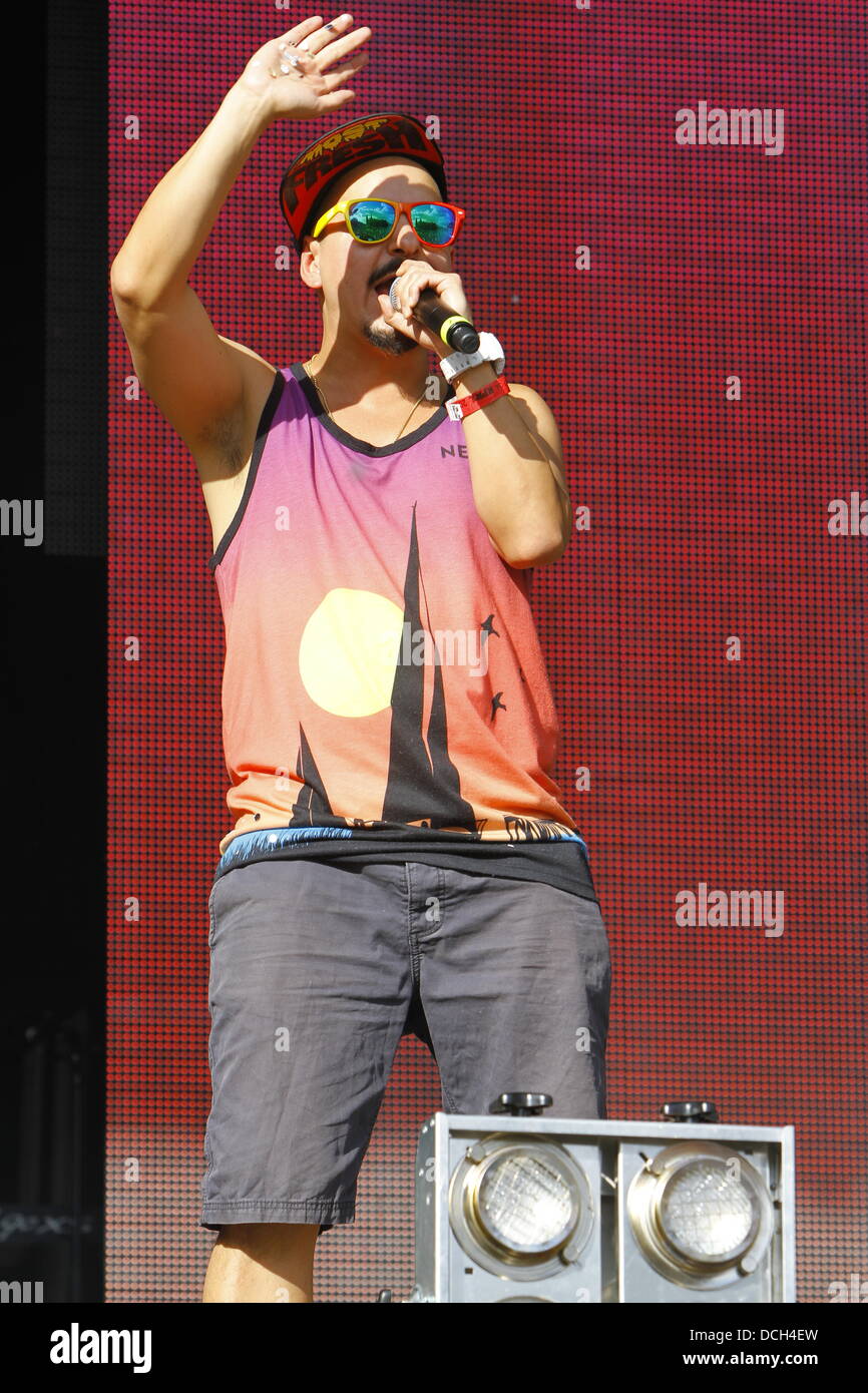 Mainz, Germany. 17th August 2013. German rapper Vokalmatador is ...