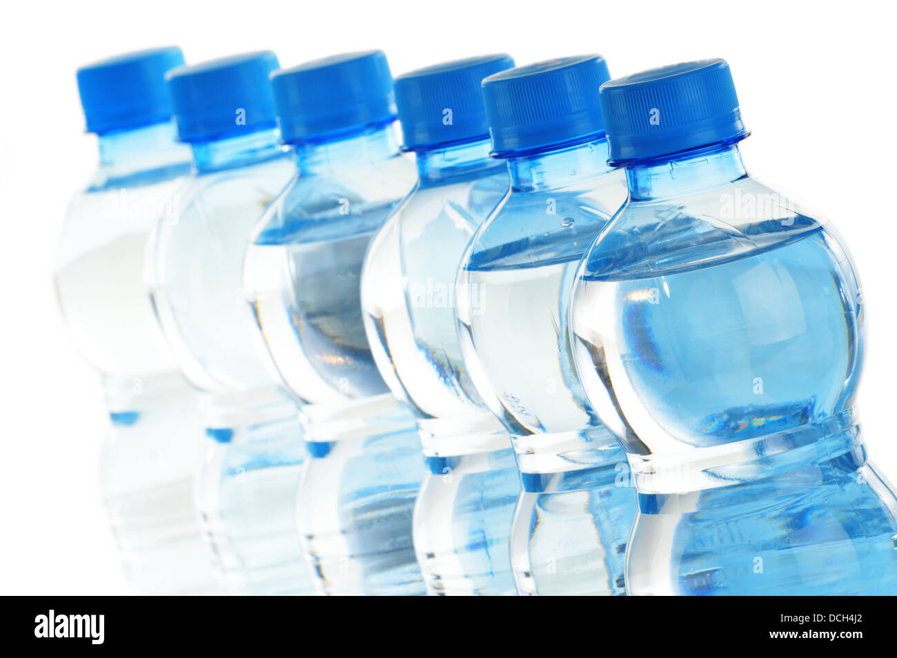 Composition with polycarbonate plastic bottles of mineral water Stock ...