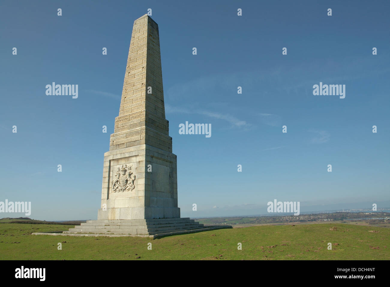 shot of Yarborough Monument on culver down Stock Photo - Alamy