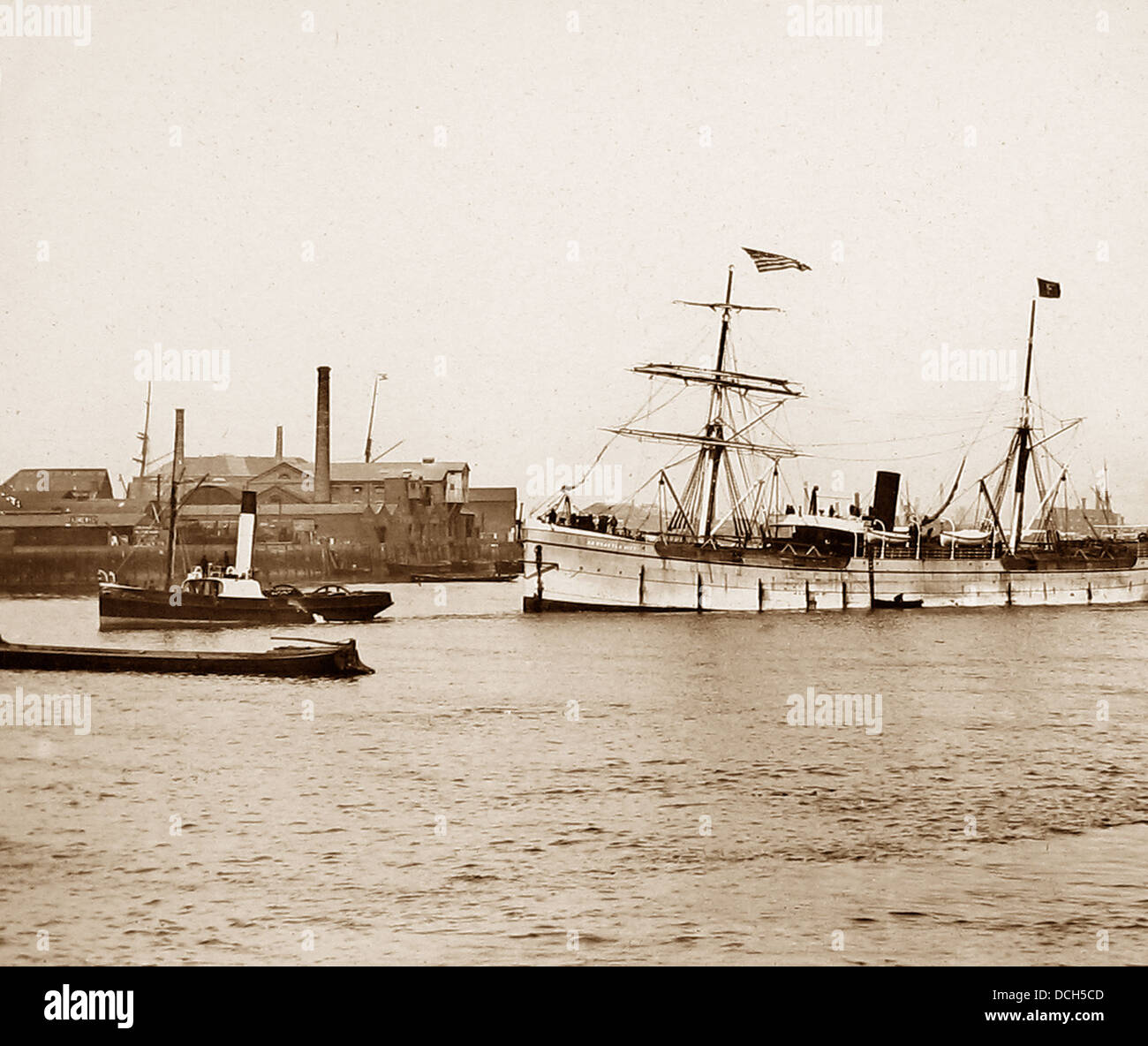 Greenwich River Thames Victorian period Stock Photo - Alamy