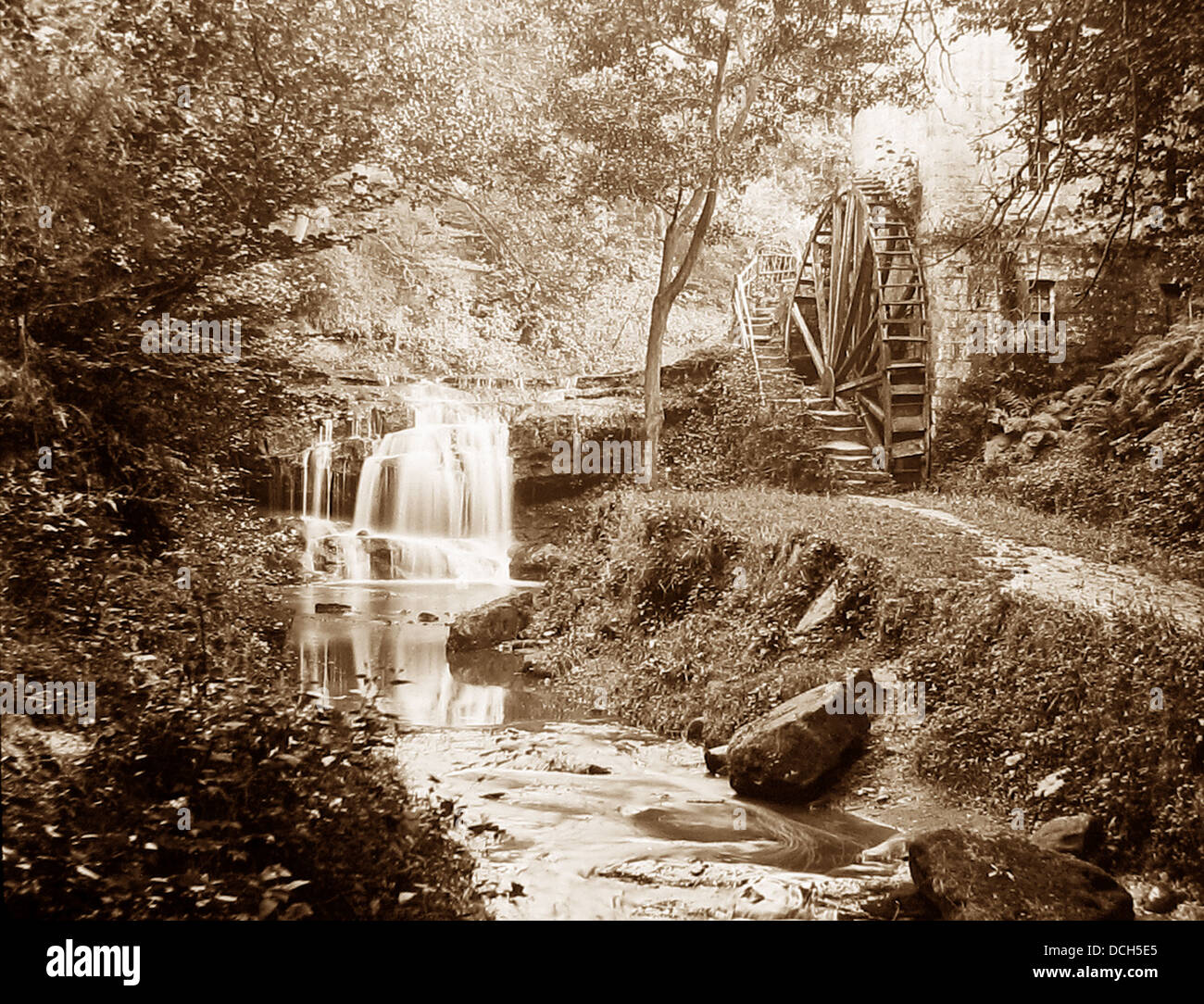 Rigg Mill near Whitby Victorian period Stock Photo - Alamy