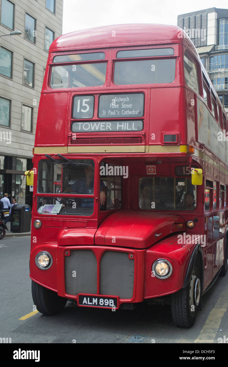 A symbol of London, the Routemaster Red Bus, London, England Stock ...