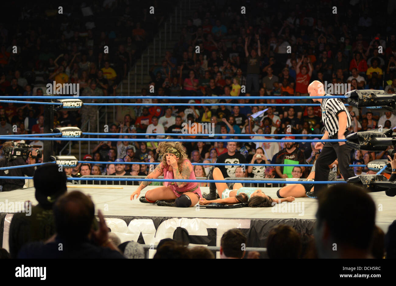 Aug. 15, 2013 - Norfolk, Virginia, U.S. - GAIL KIM vs MICKIE JAMES vs ...