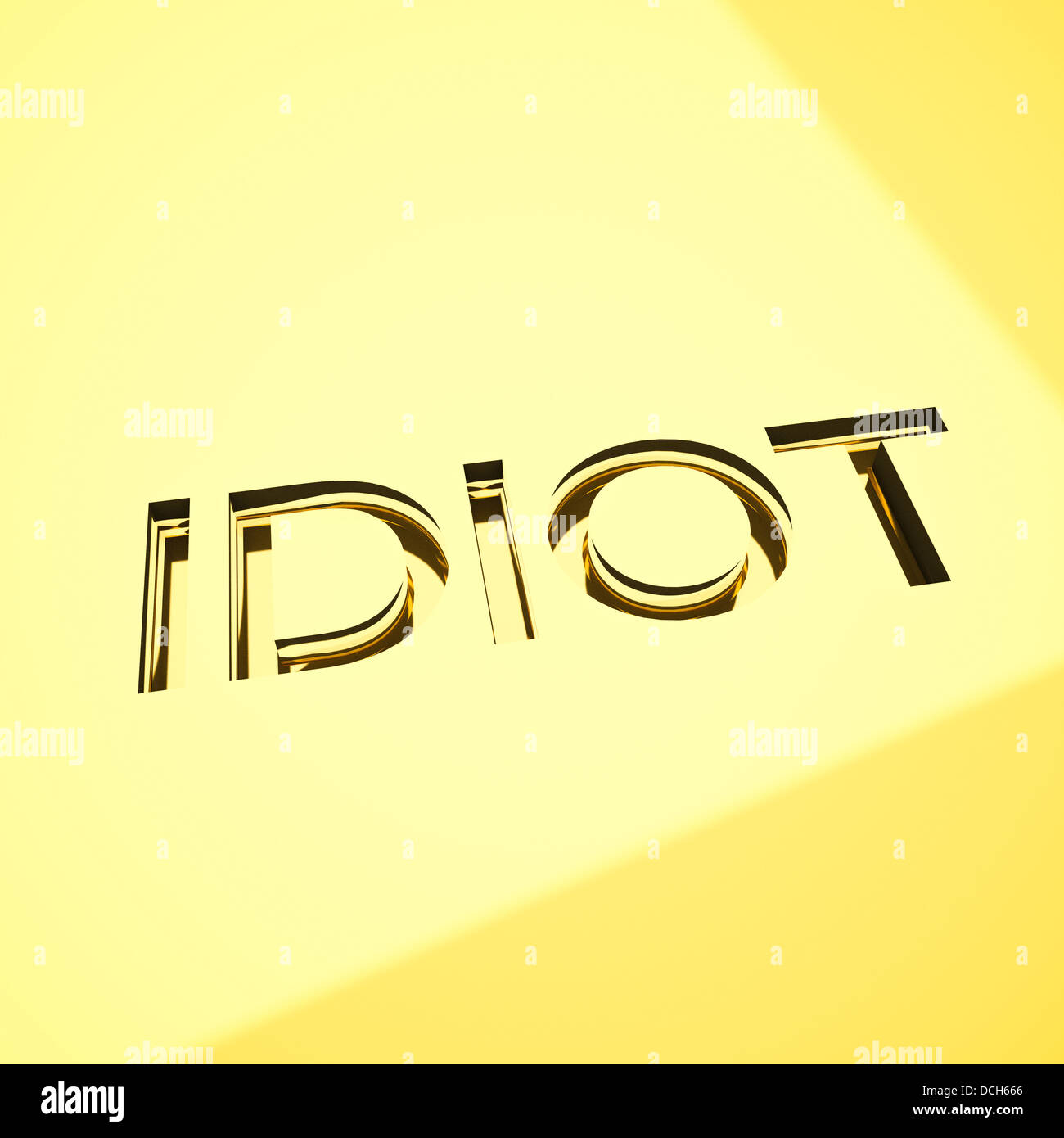 idiot words in engravings, for conceptual background Stock Photo - Alamy
