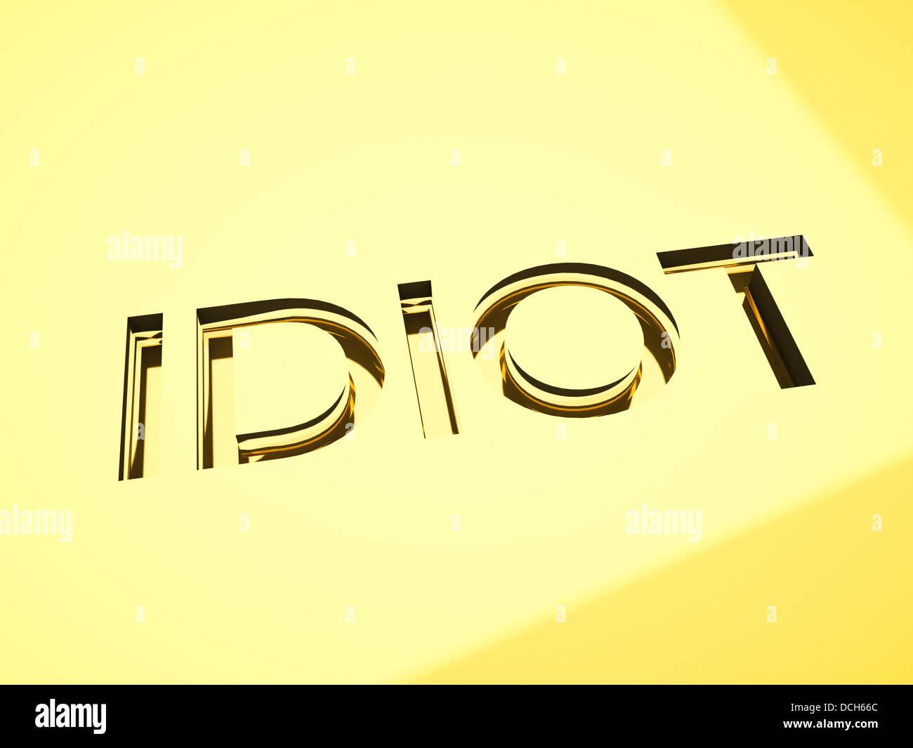 idiot words in engravings, for conceptual background Stock Photo - Alamy