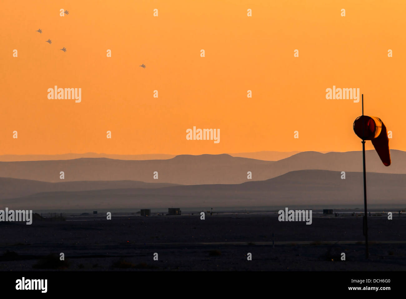 a squadron of Israeli Air force (IAF) Fighter jet F-15 (BAZ) in flight ...