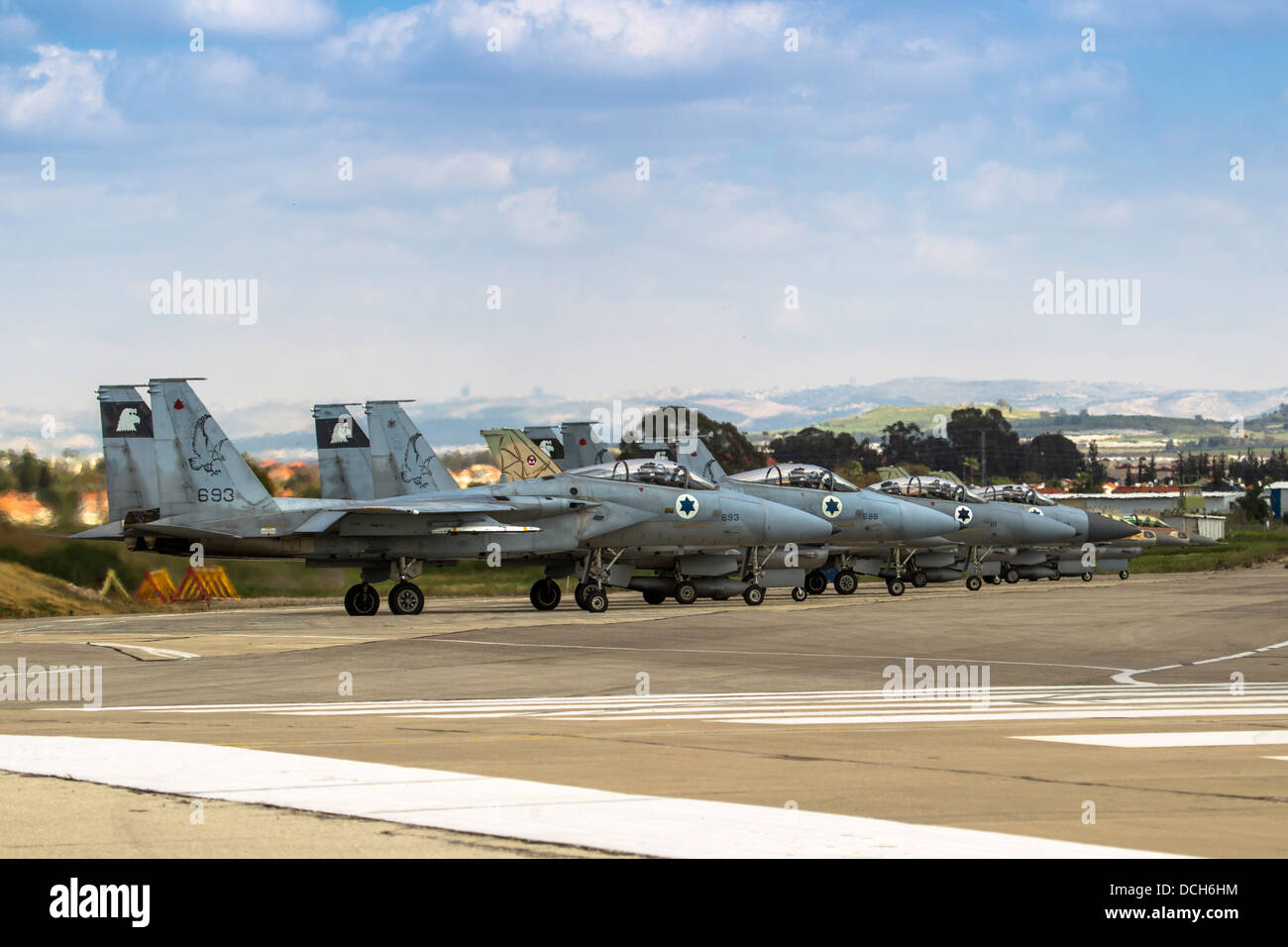 Israeli Air force (IAF) Fighter jet F-15 (BAZ) on the ground Stock ...