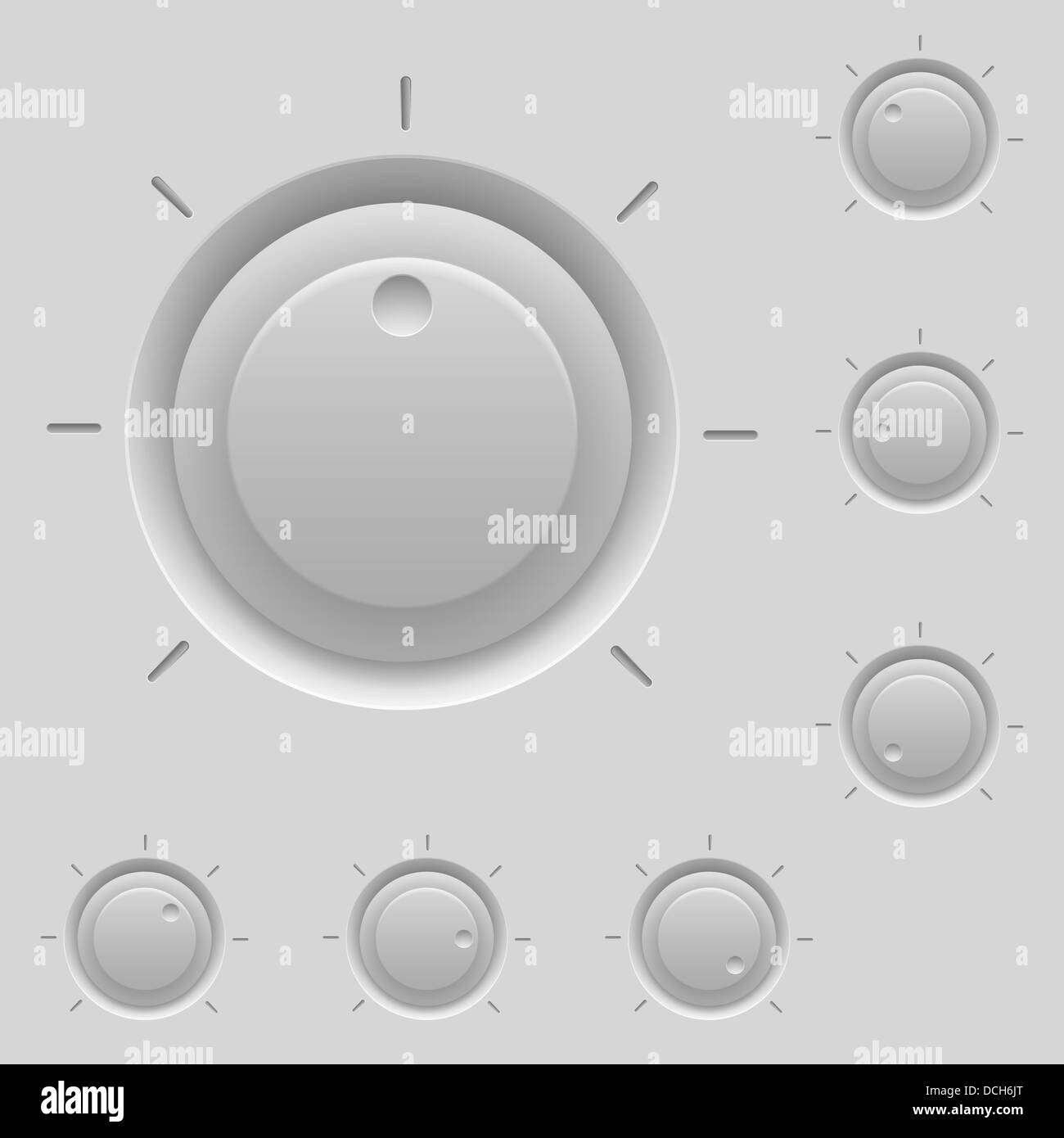 Control panel with switches. Illustration for design Stock Photo - Alamy