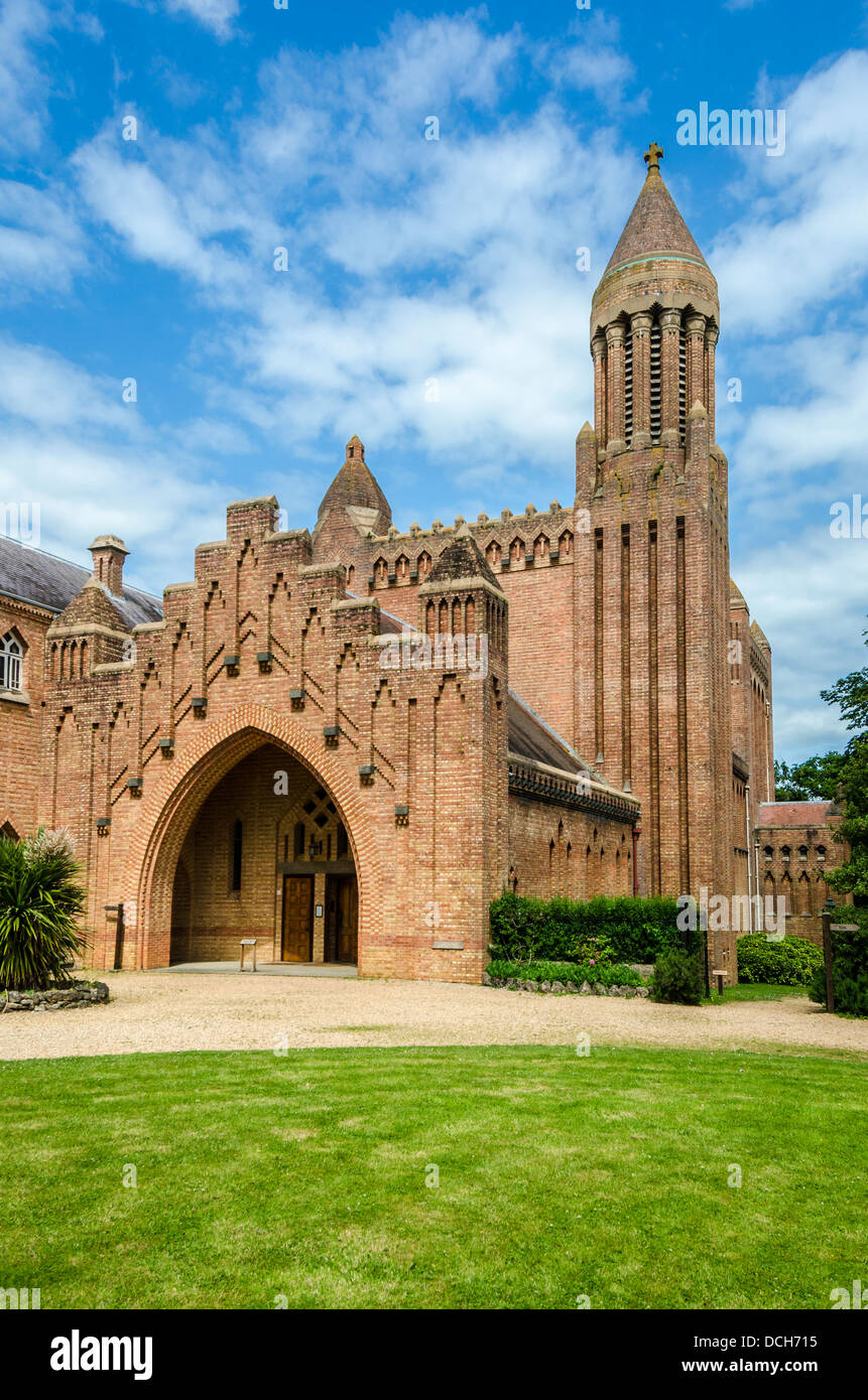 Quarr Abbey Isle of Wight Stock Photo - Alamy