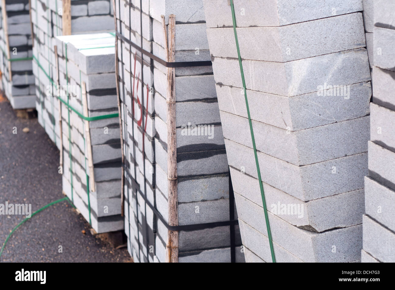 Stone of road construction materials Stock Photo - Alamy