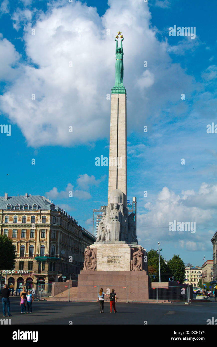 Freedom monument central Riga Latvia the Baltic States northern Europe ...