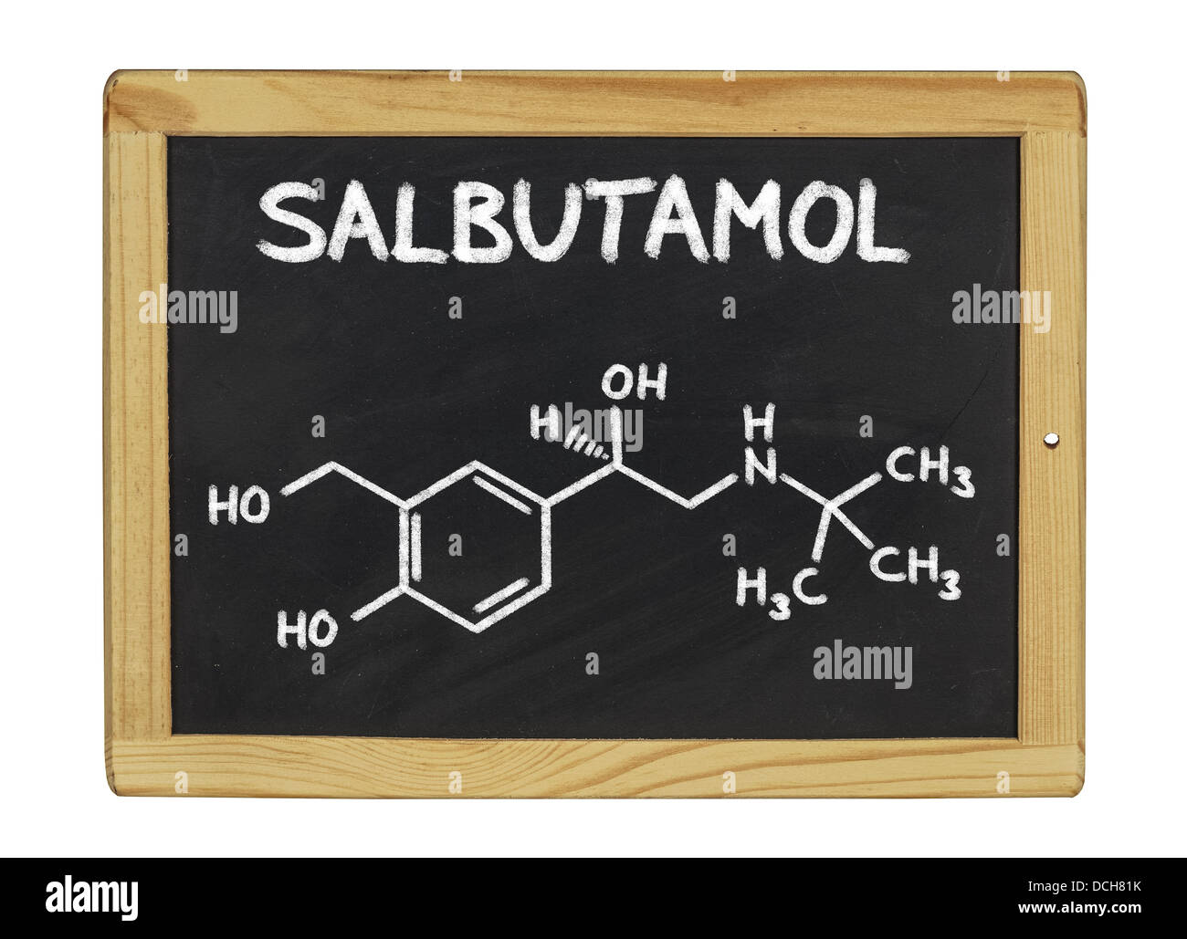 Chemistry chemical formula salbutamol Cut Out Stock Images & Pictures ...