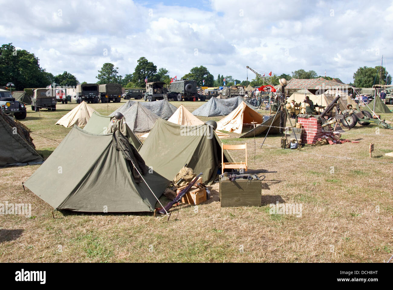 A military display at The Combined Ops military show Stock Photo - Alamy