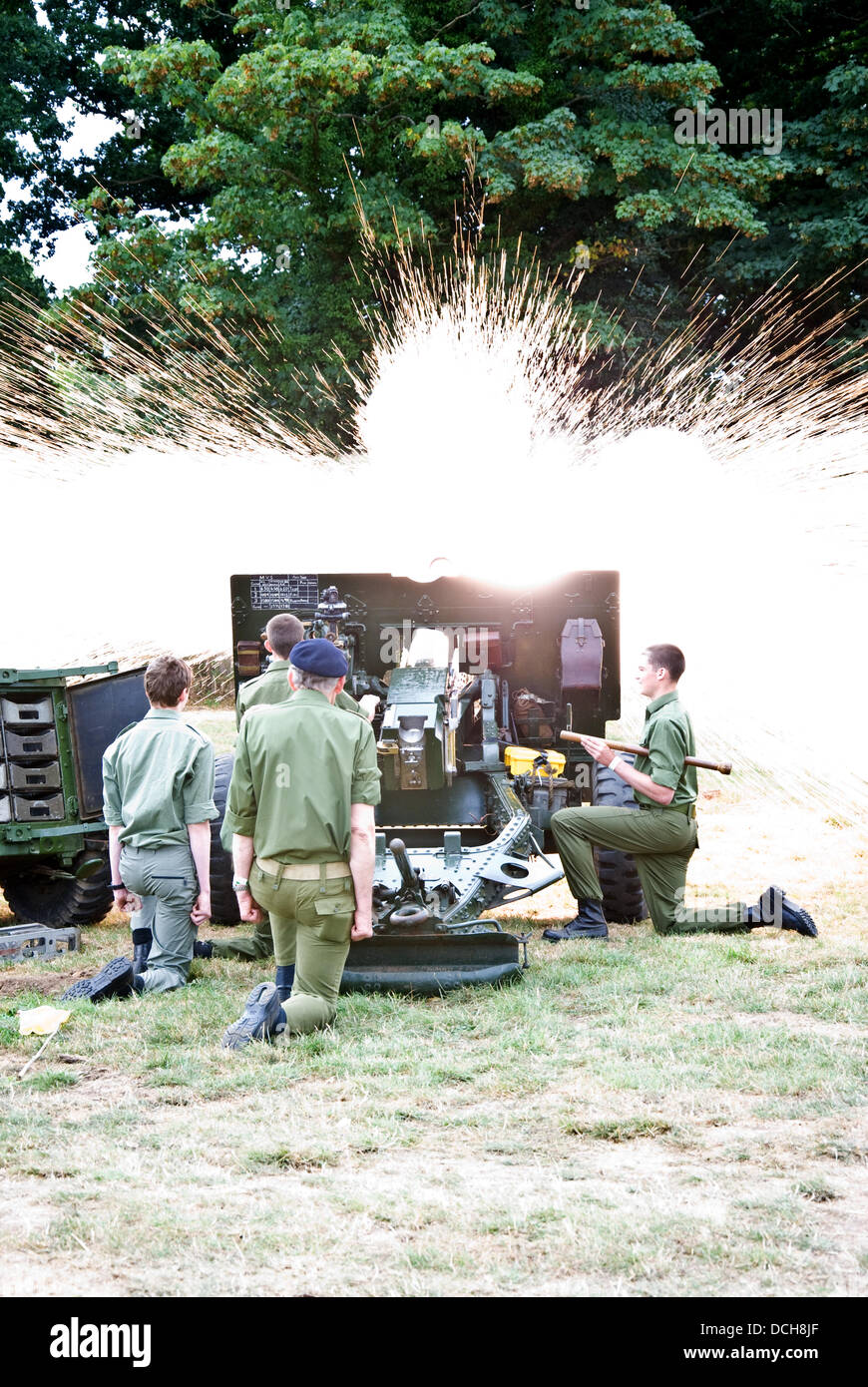 Firing of gun Stock Photo - Alamy