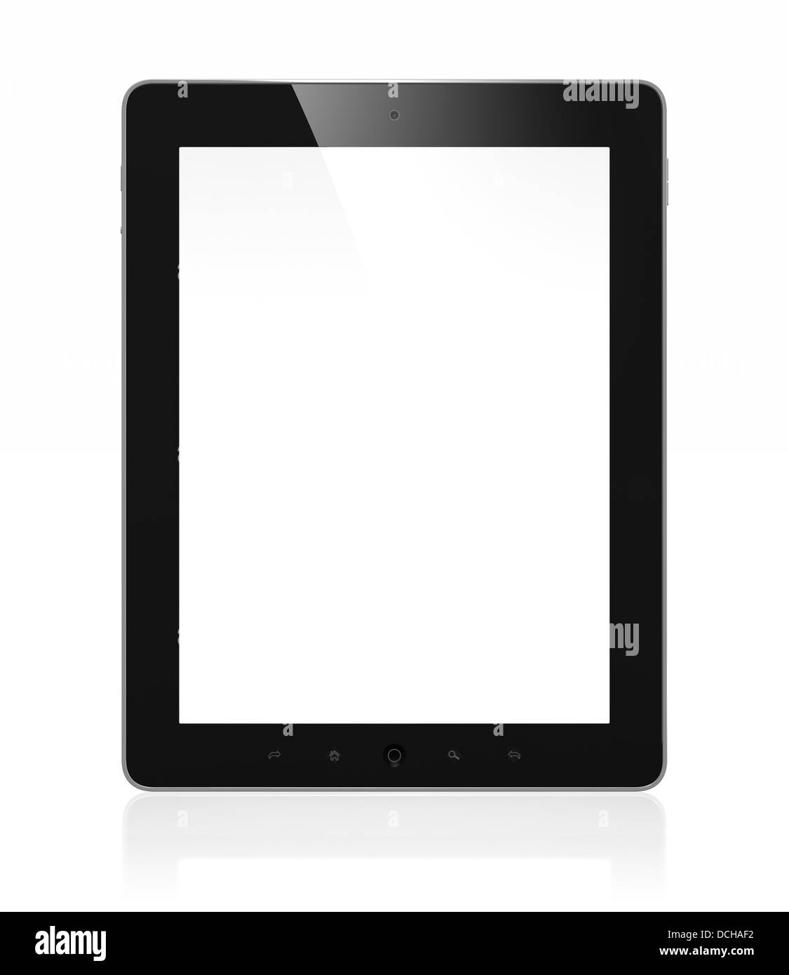 3D illustration of modern tablet computer isolated on white background ...