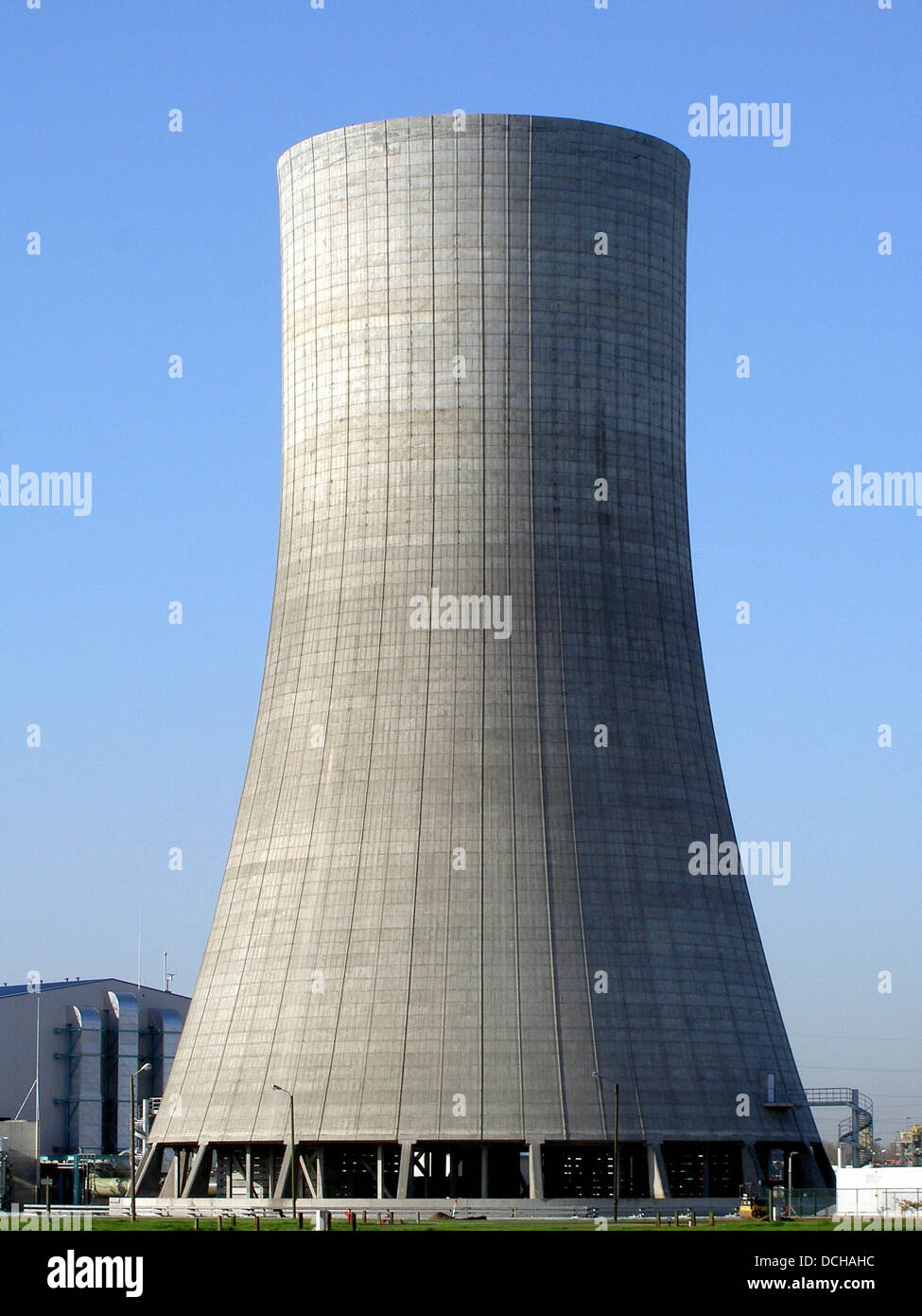 Cooling tower at BASF antwerp Stock Photo - Alamy
