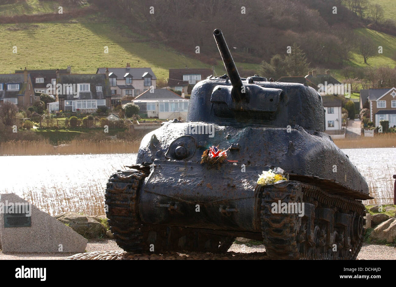 Slapton war memorial Devon Stock Photo - Alamy
