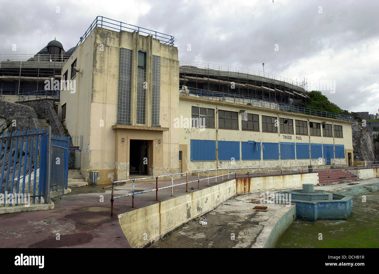 Tinside pool Plymouth seafront before its redevelopment Stock Photo - Alamy
