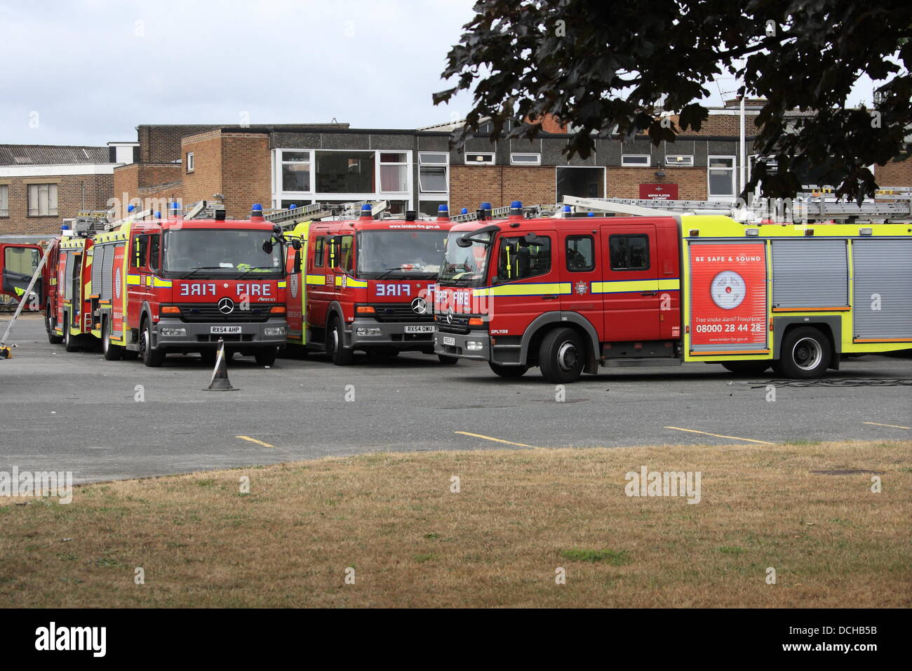 Croydon, UK, 18th August 2013. Territorial Army Center is used as ...