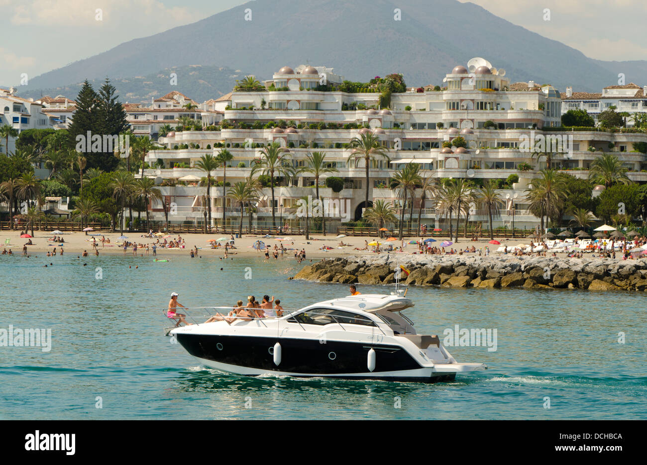 Marbella harbour tourists hi-res stock photography and images - Alamy