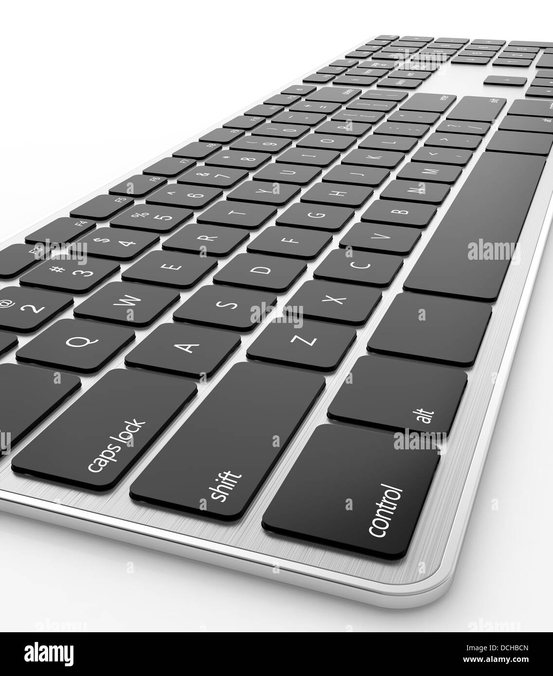 3D render of keyboard isolated on white background Stock Photo - Alamy