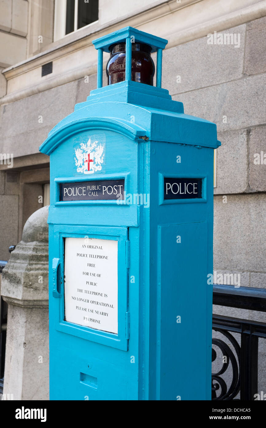 Police call box hi-res stock photography and images - Alamy