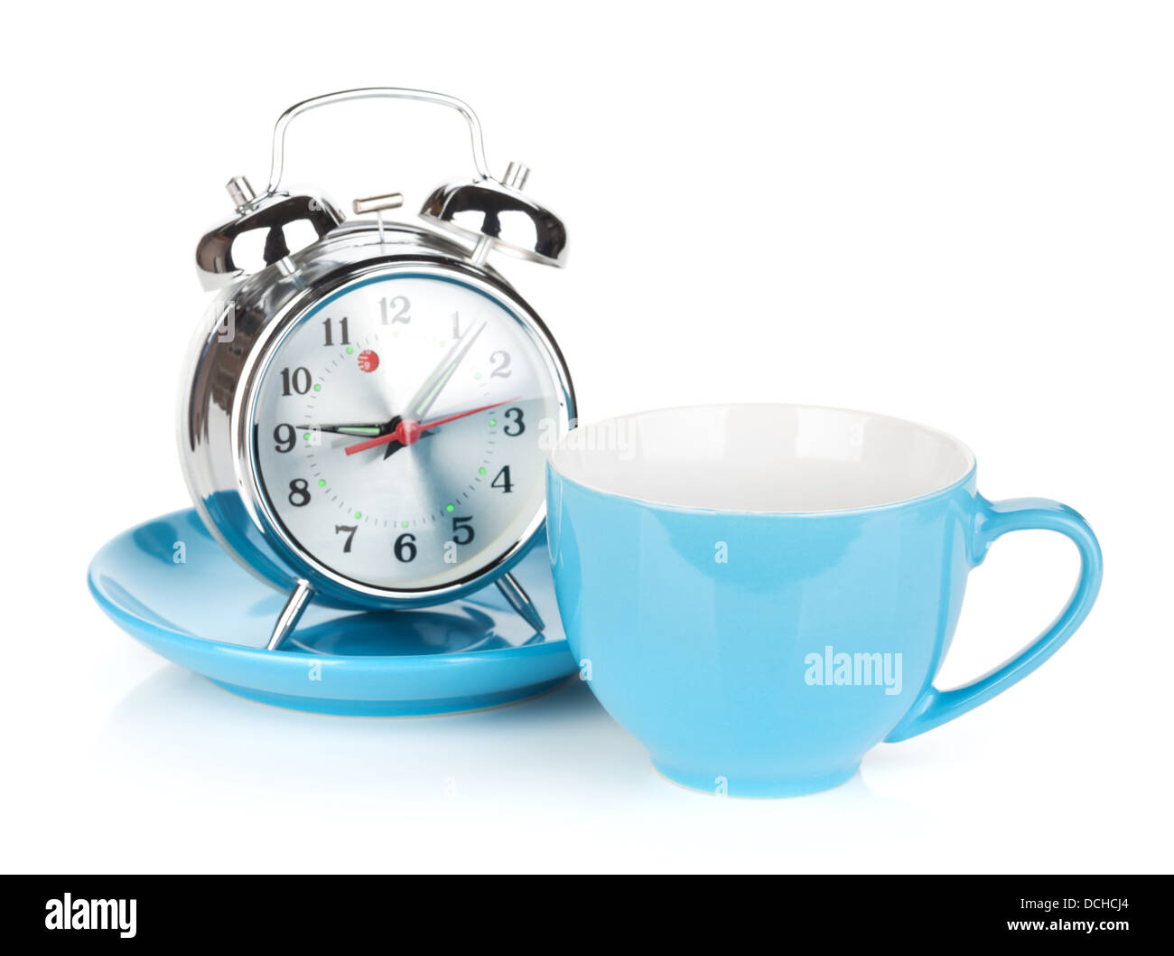 Morning coffee time. Isolated on white background Stock Photo - Alamy