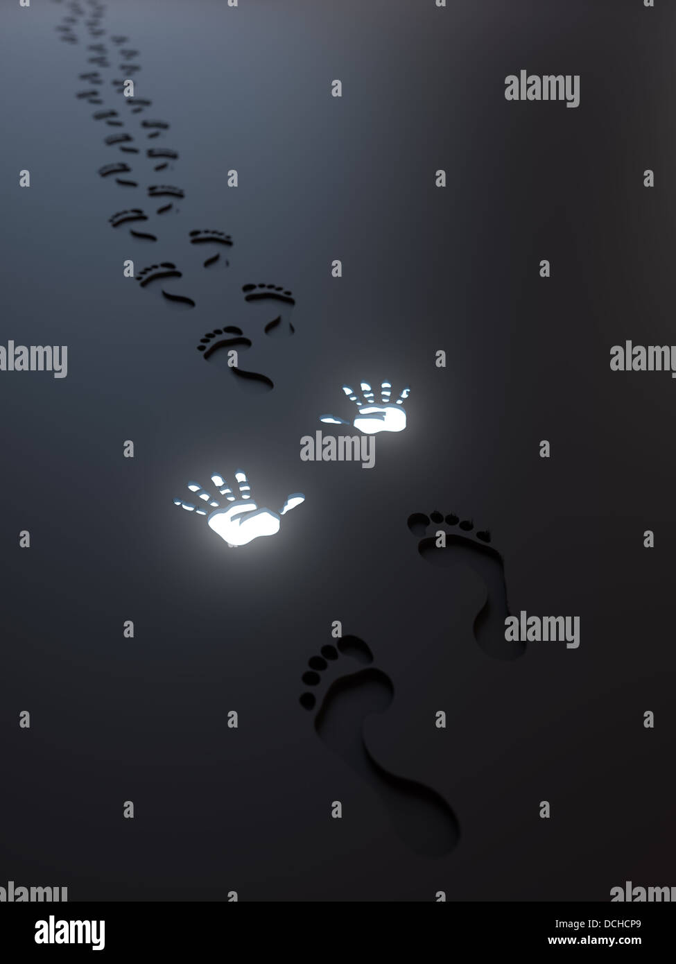 Human footprints anatomy hi-res stock photography and images - Alamy