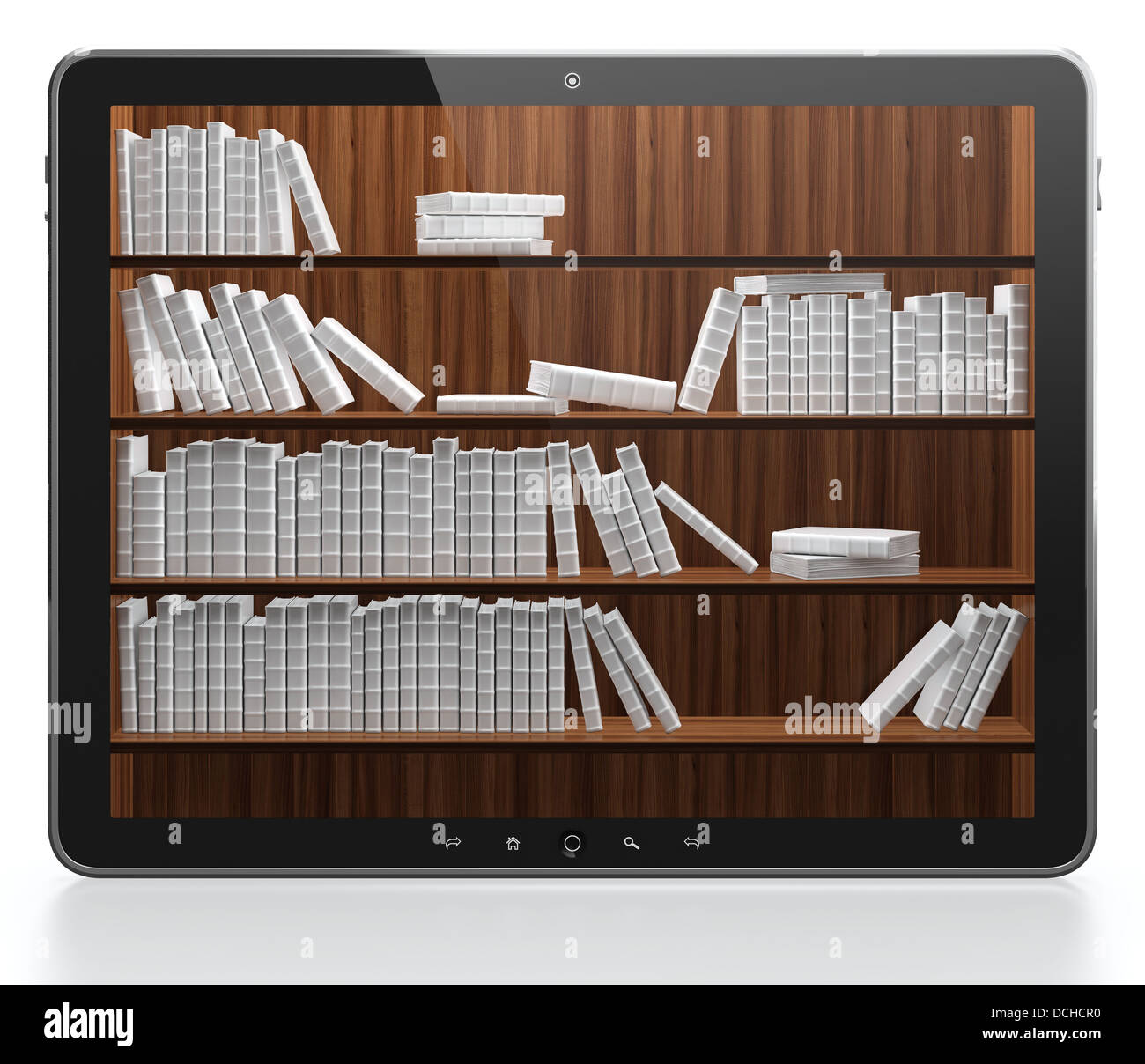 3D illustration of digital library concept Stock Photo - Alamy