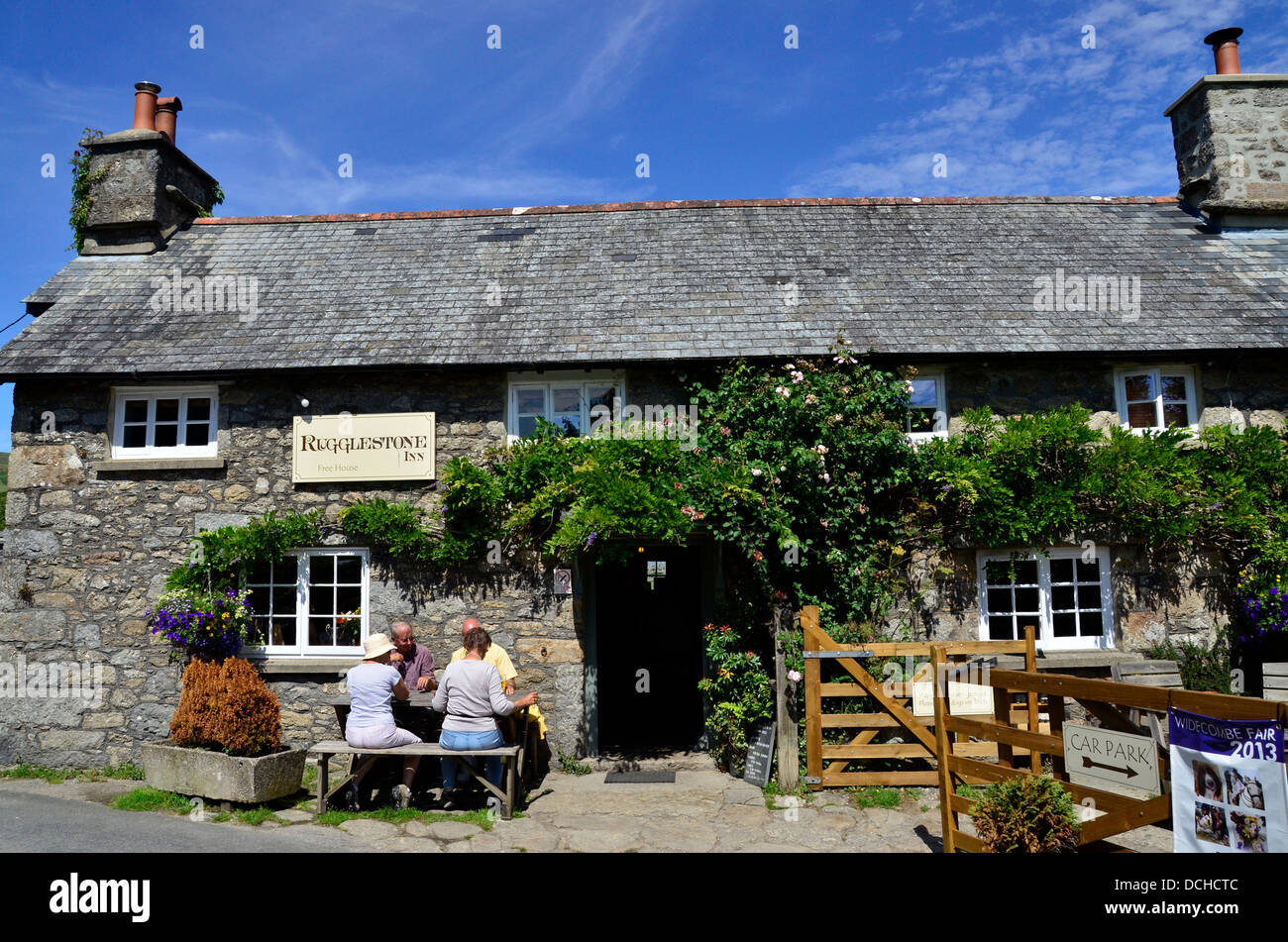 Rugglestone inn widecombe in the moor hi-res stock photography and ...