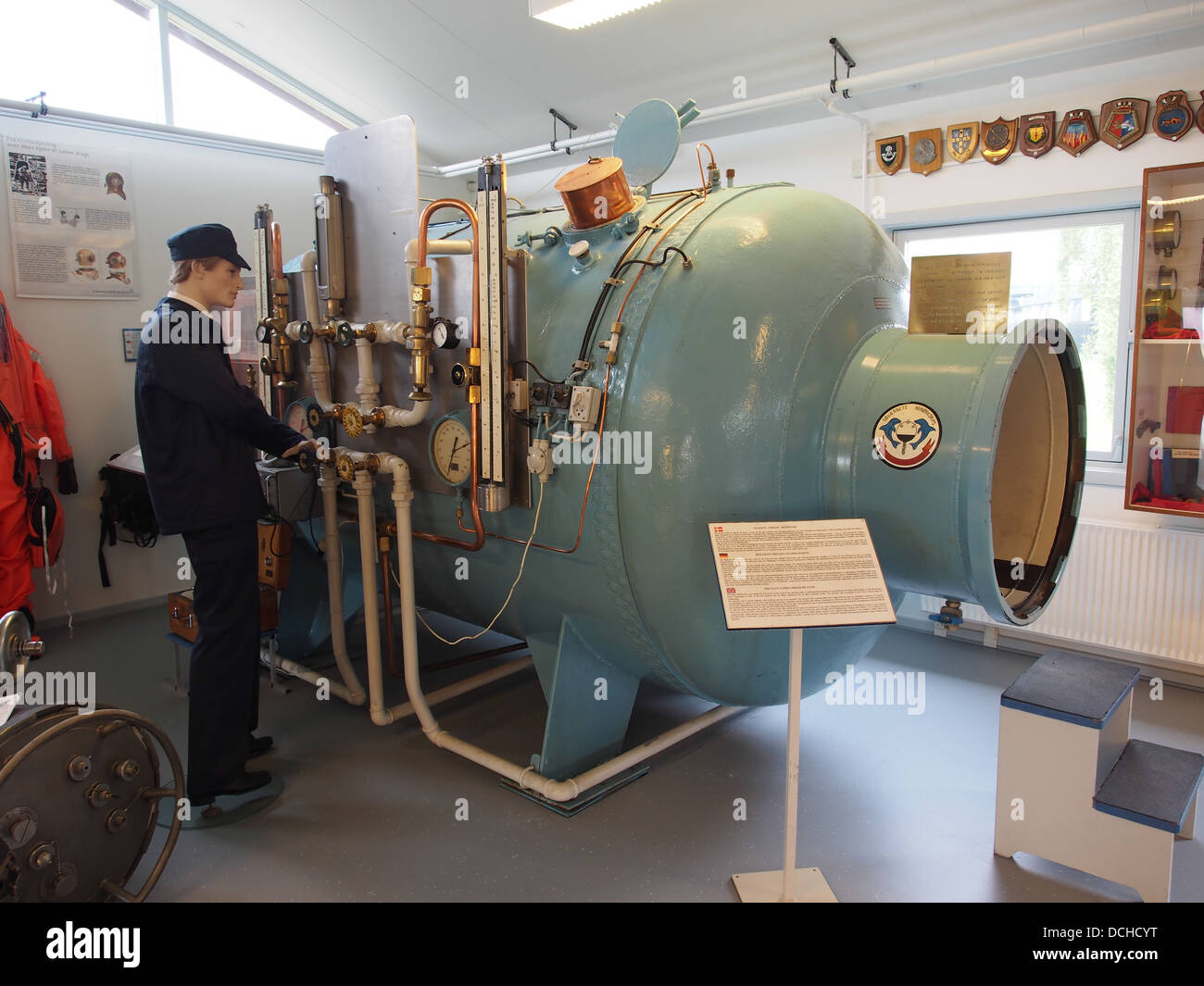Dannish navy first decompression-chamber pressure tank pic1 Stock Photo ...