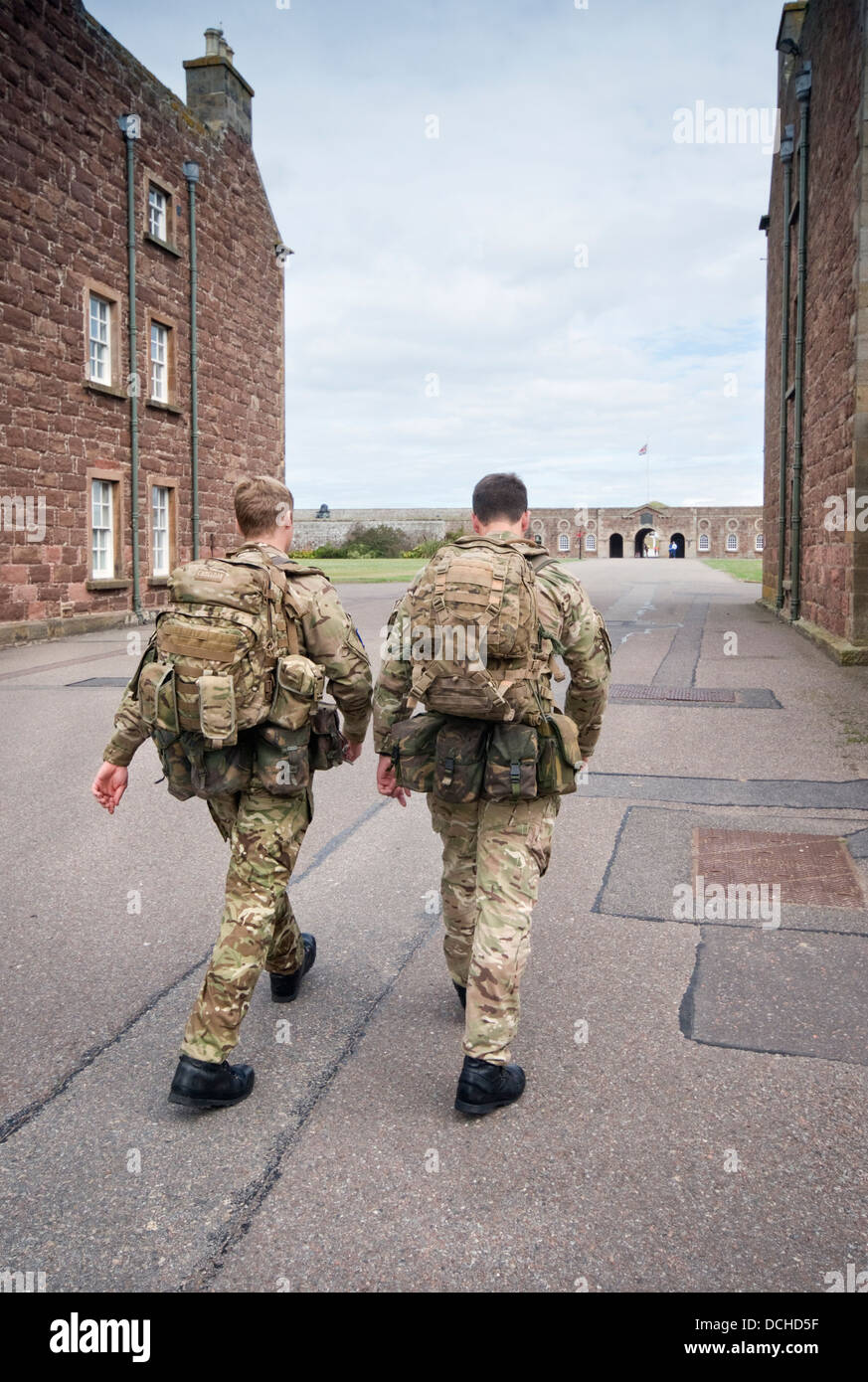 Soldiers at Fort George, Ardersier, near Inverness, Scotland, UK Stock ...