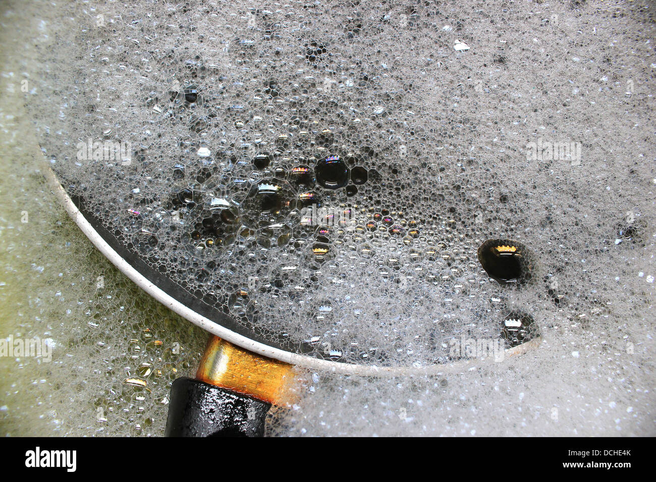 Greasy frying pan Stock Photo - Alamy