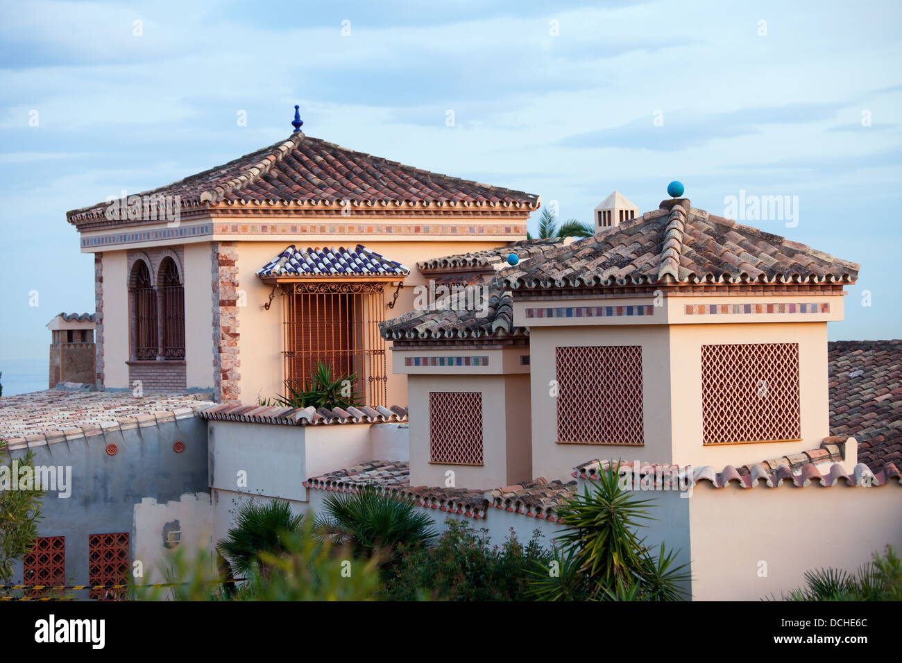 Typical example of architecture of southern Europe - roofs made of ...