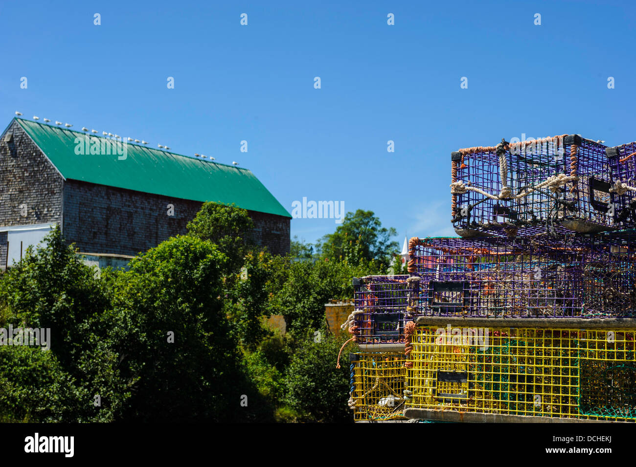 fish smoke shacks on Grand Manan at Seal Cove Stock Photo - Alamy