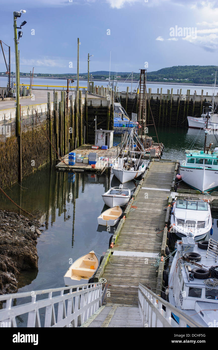Wharf or dock at North Head Grand Manan Island Stock Photo - Alamy