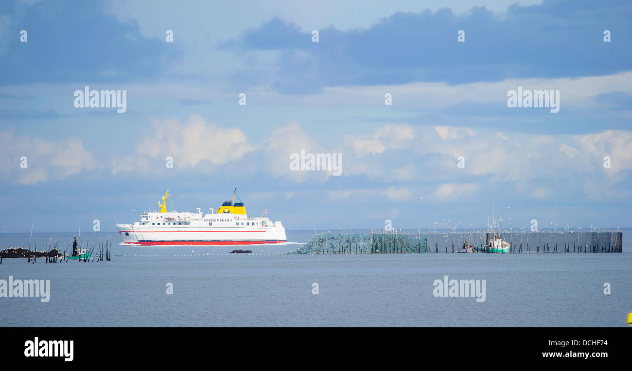 Grand Manan Ferry making passage to mainland New Brusnwick Stock Photo ...