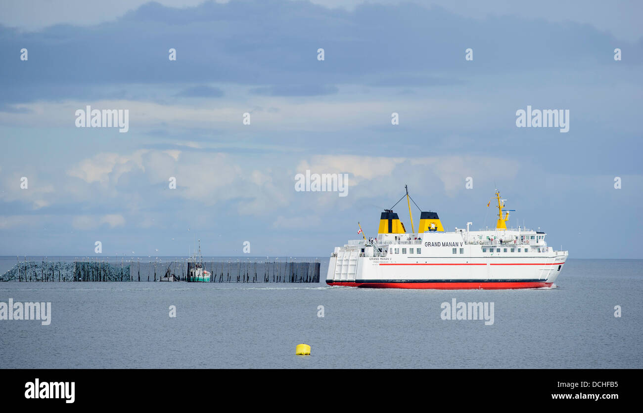 Grand Manan Ferry making passage to mainland New Brusnwick Stock Photo ...