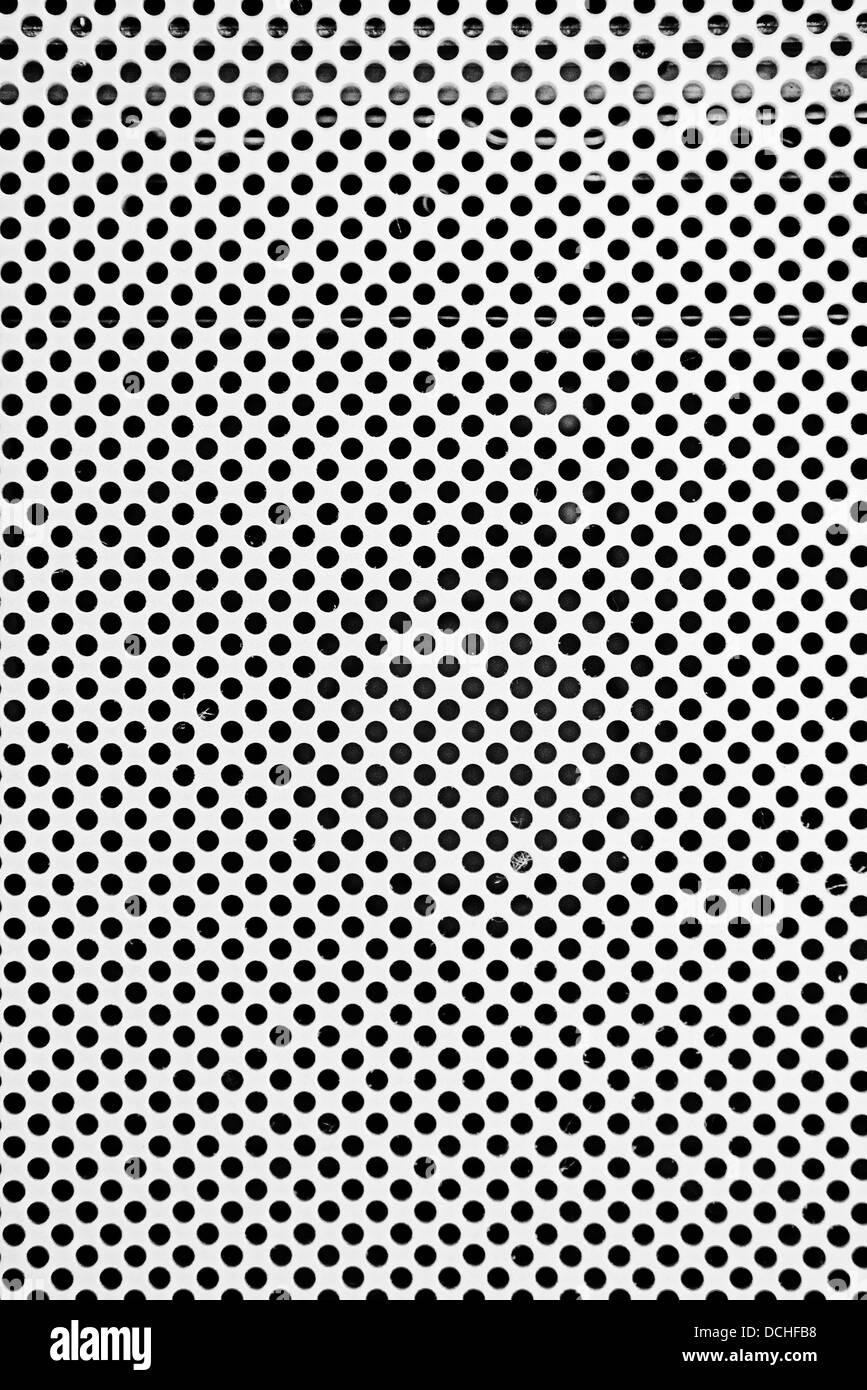 Metal grid with round holes Stock Photo - Alamy