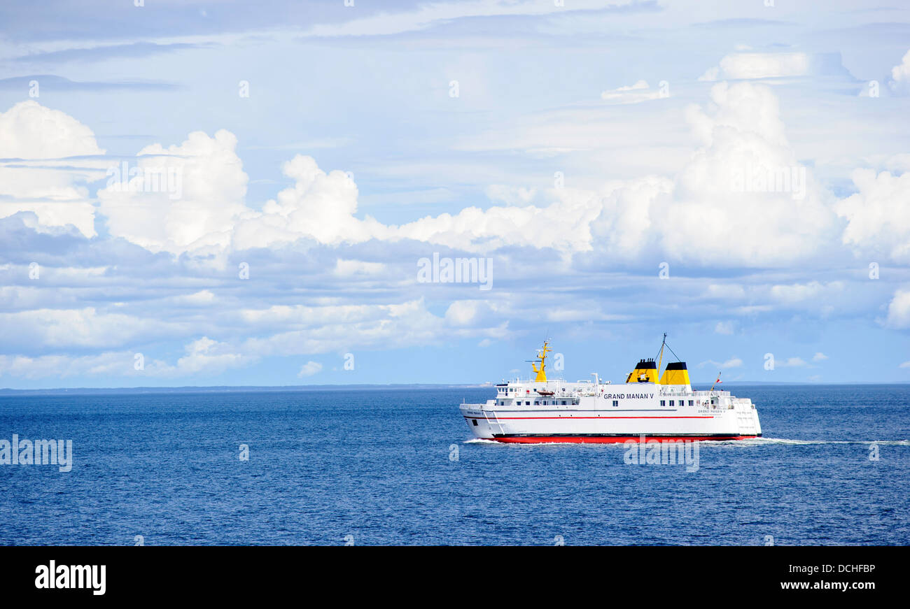 Grand Manan Ferry making passage to mainland New Brusnwick Stock Photo ...