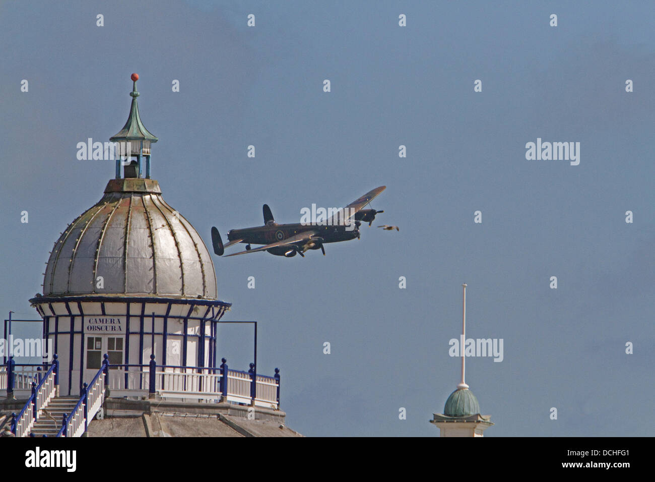 Lancaster cockpit in flight hi-res stock photography and images - Alamy