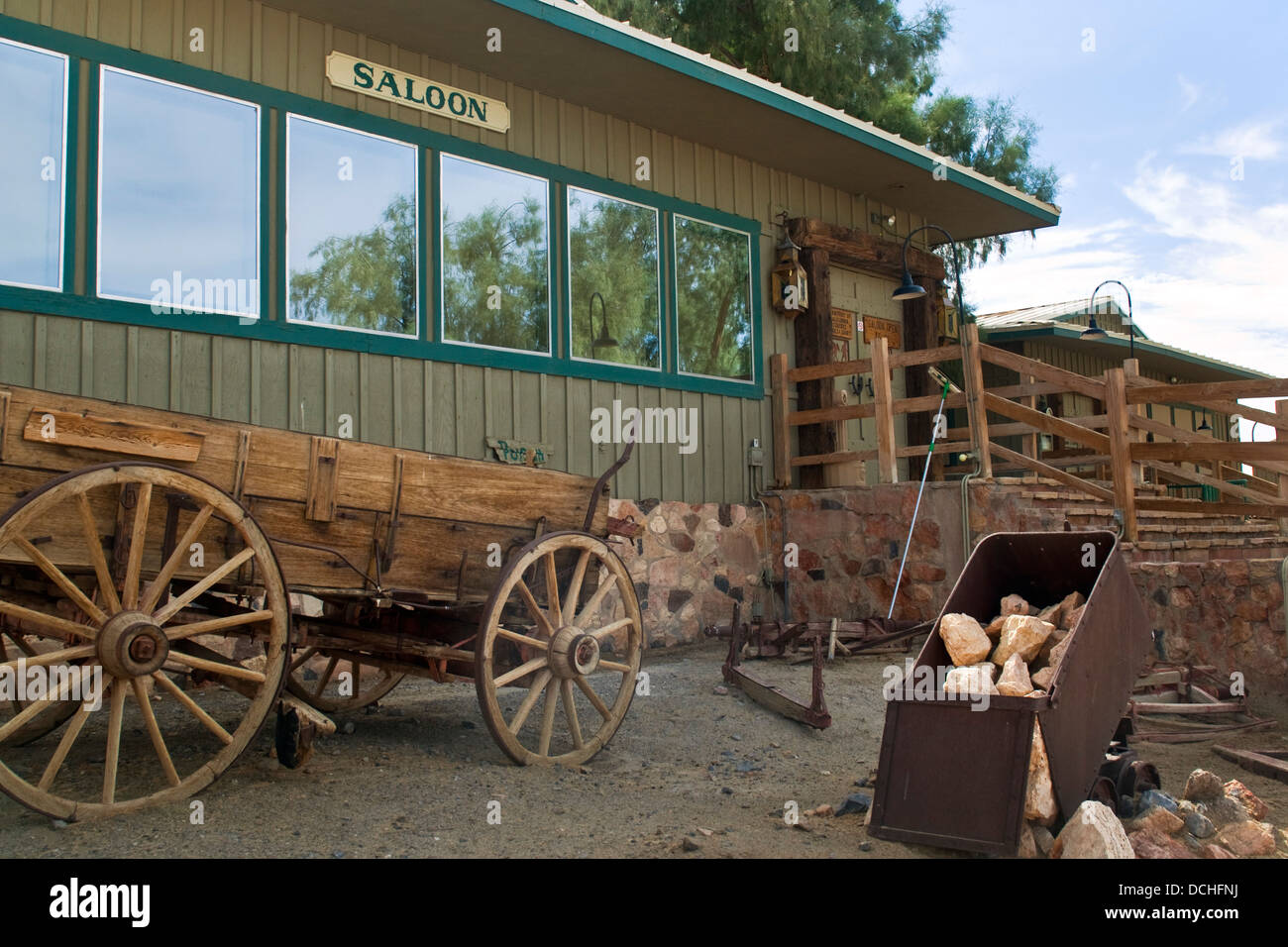 Exterior of restaurant & saloon, Stovepipe Wells, Death Valley National ...