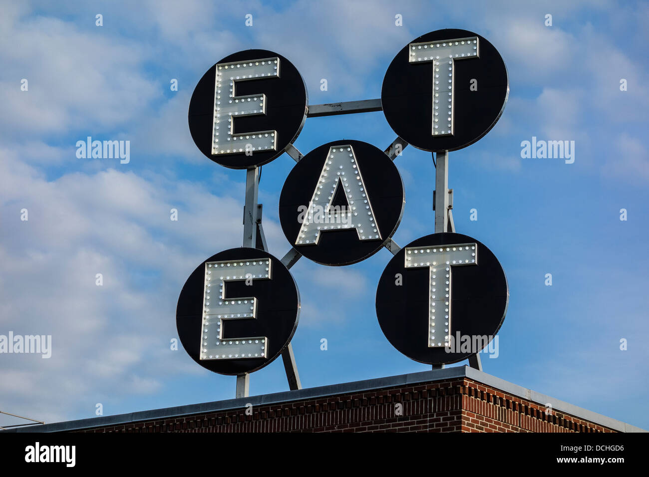 Art Eat Sign Let's Eat Metal Wall Art