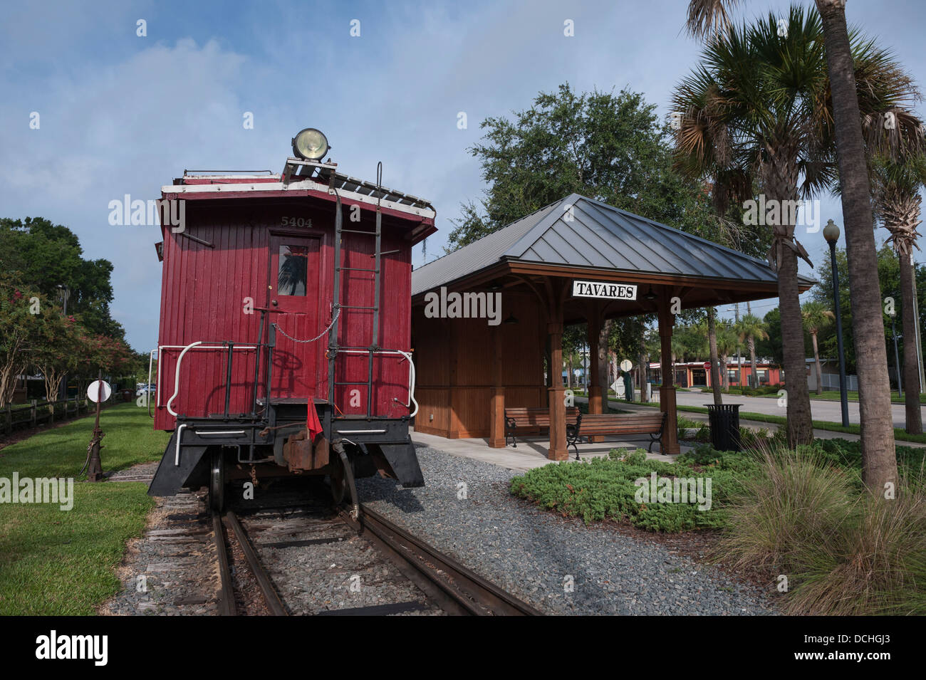 The Tavares Railroad Depot in Tavares, Florida USA Stock Photo - Alamy