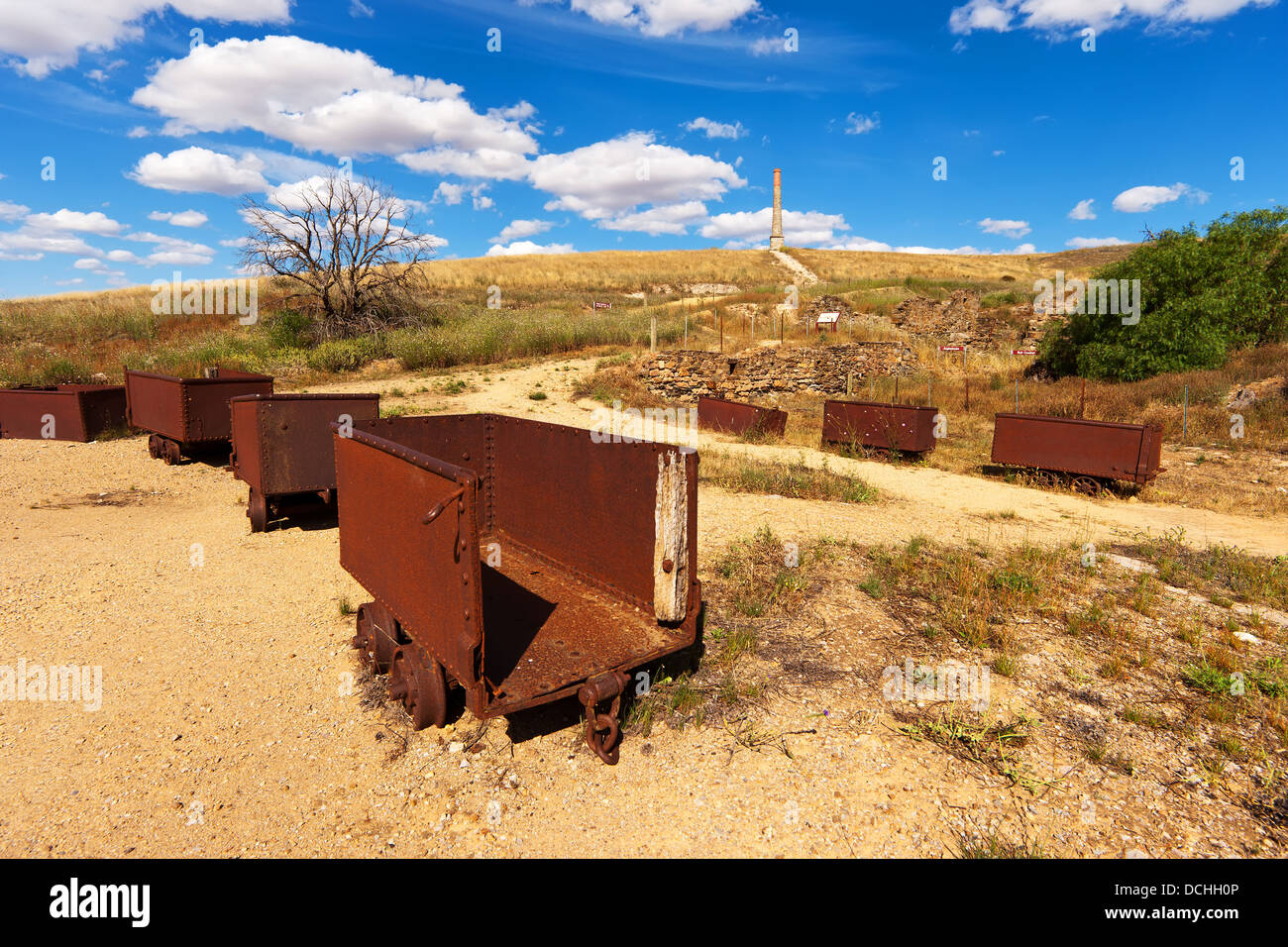 The old Burra copper mine in the mid north of South Australia Stock ...