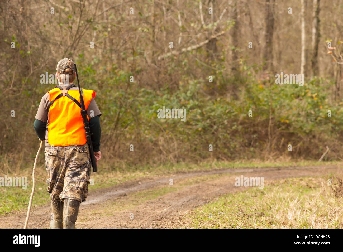 Hunter in the field Stock Photo - Alamy