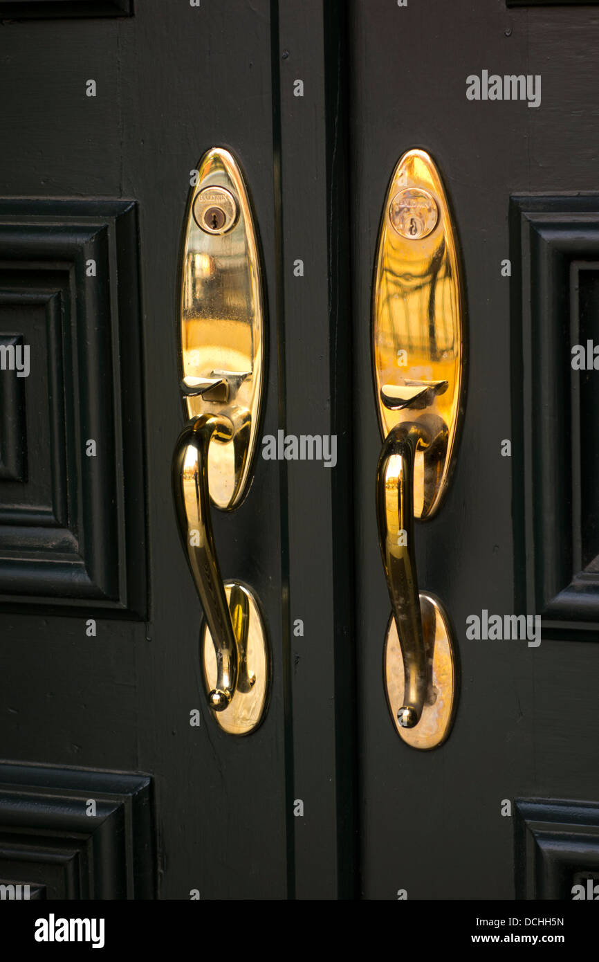 two door handles Stock Photo - Alamy