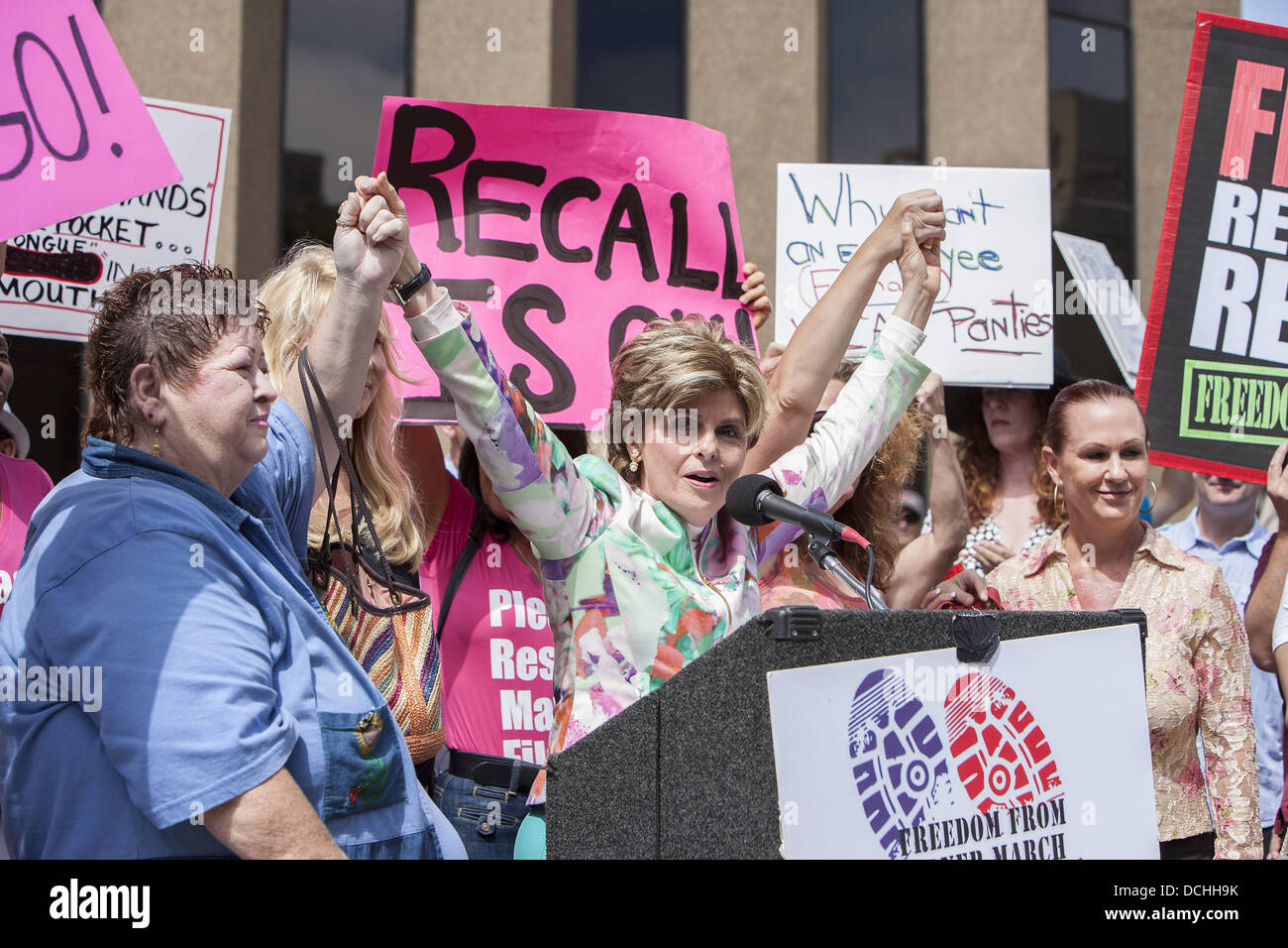San Diego, California, USA. 18th Aug, 2013. Surrounded by several ...
