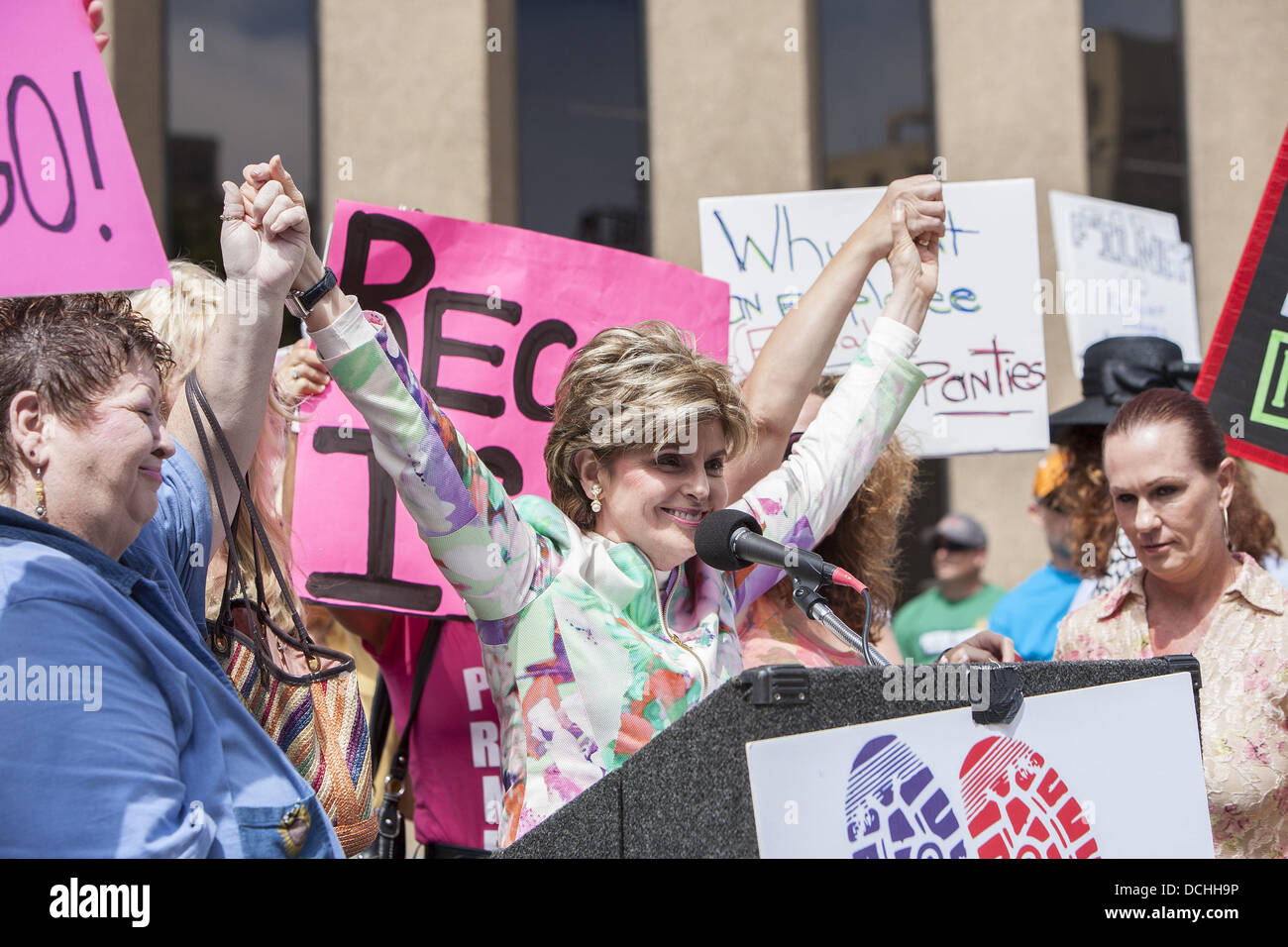 San Diego, California, USA. 18th Aug, 2013. Surrounded by several ...