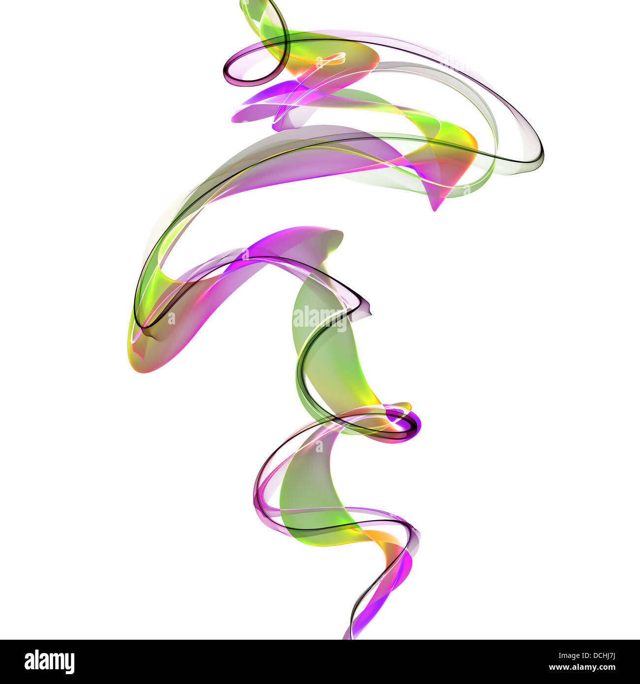 abstract colorful ribbon waves Stock Photo - Alamy